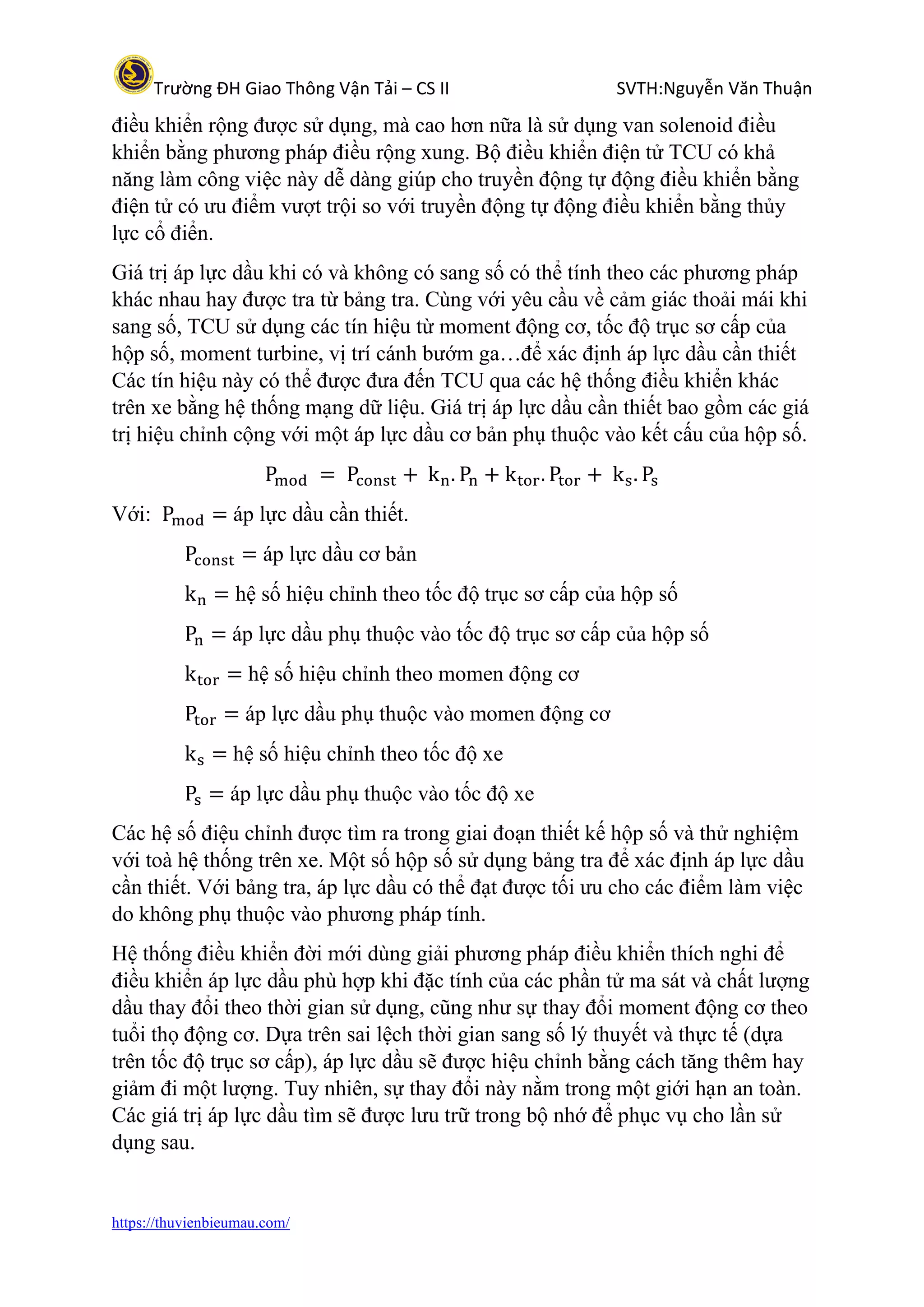 Phân tích động học Cơ cấu hành tinh kiểu Simpson trong hộp số tự động | PDF