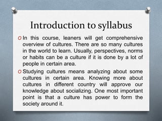 CROSS CULTURAL UNDERSTANDING-INTRODUCTION | PPTX