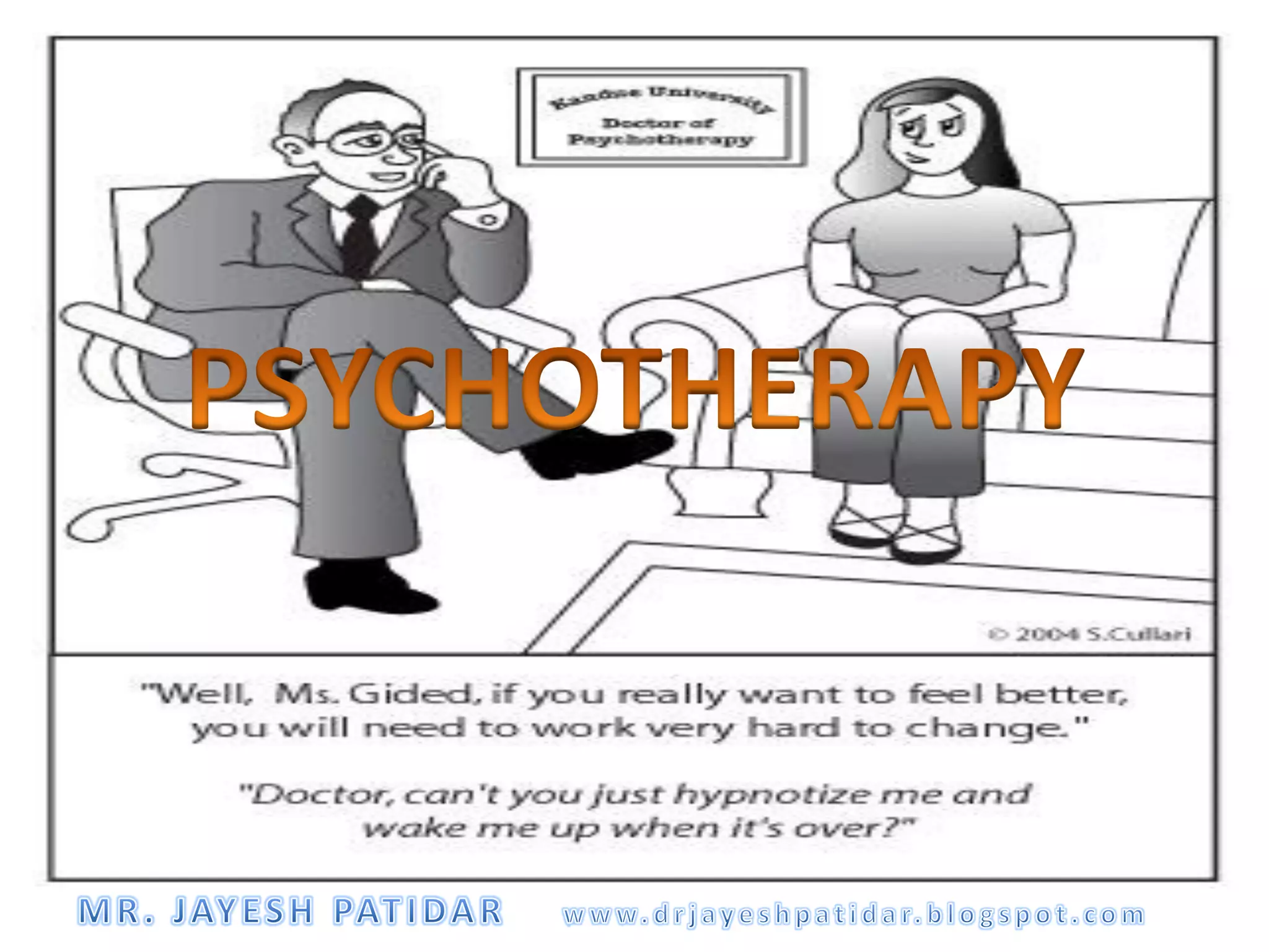 Introduction of psychotherapy | PDF