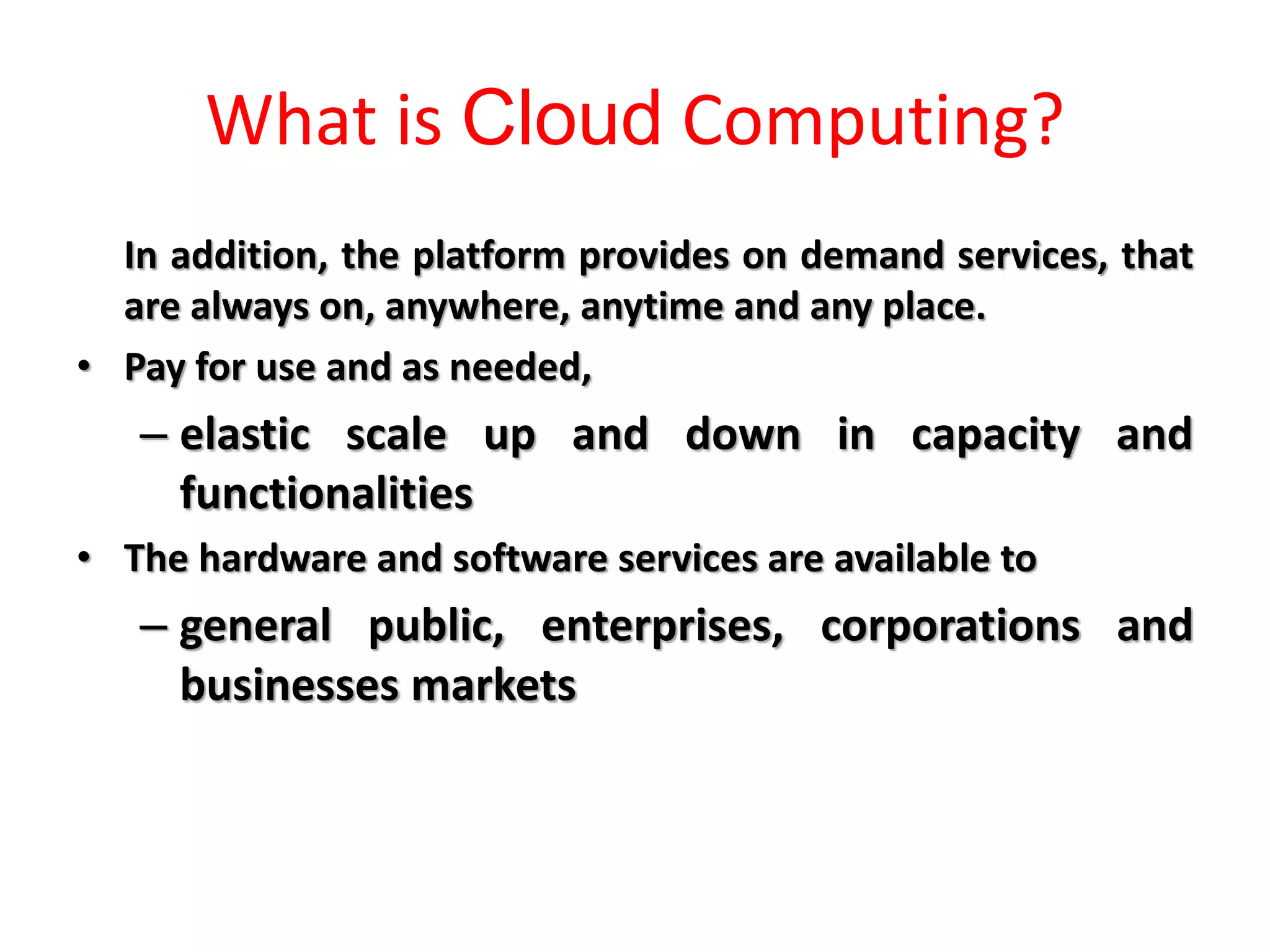 Cc unit 1 ppt | PPT | Cloud Computing | Internet