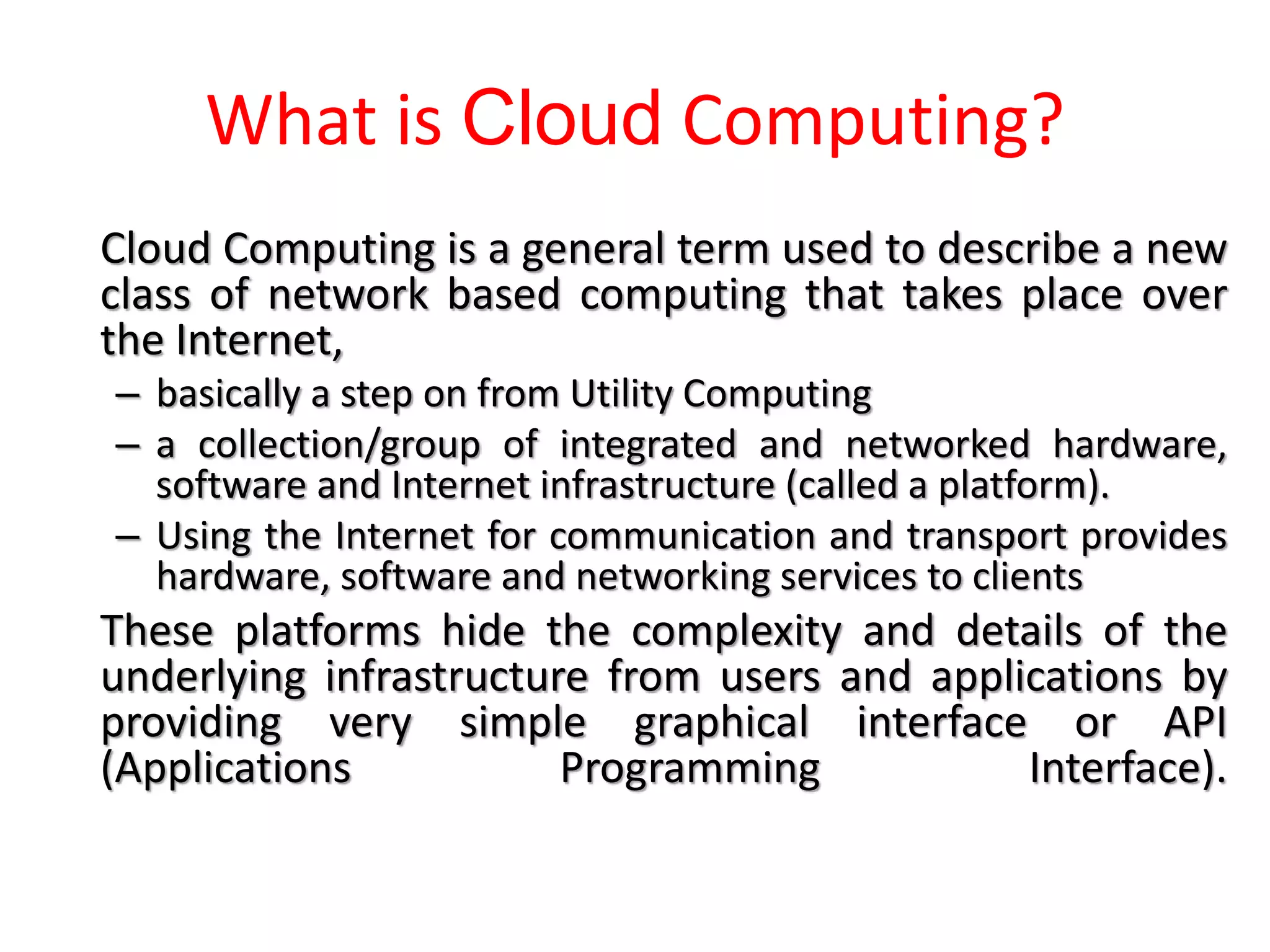 Cc unit 1 ppt | PPT | Cloud Computing | Internet