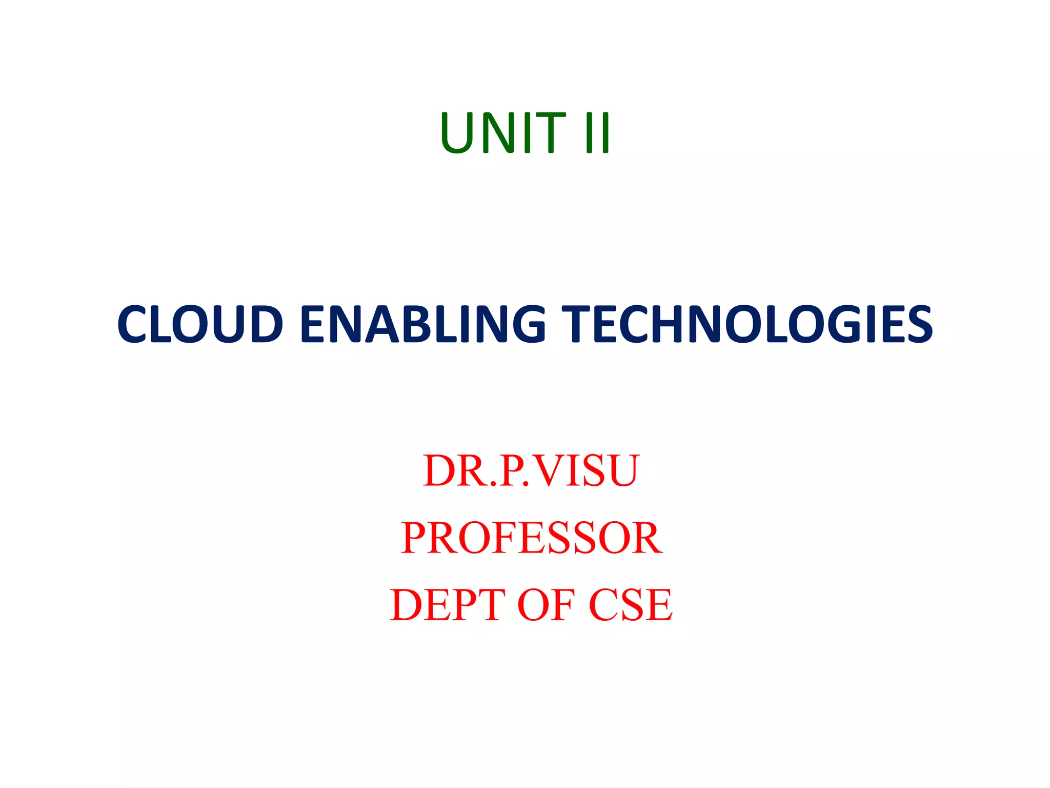 Cc unit 2 ppt | PPT