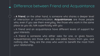 CCU_Relationship and Acquaintances | PPT