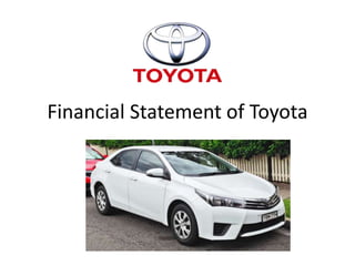 ppt of Toyota - Financial Management | PPTX | Business Accounting ...