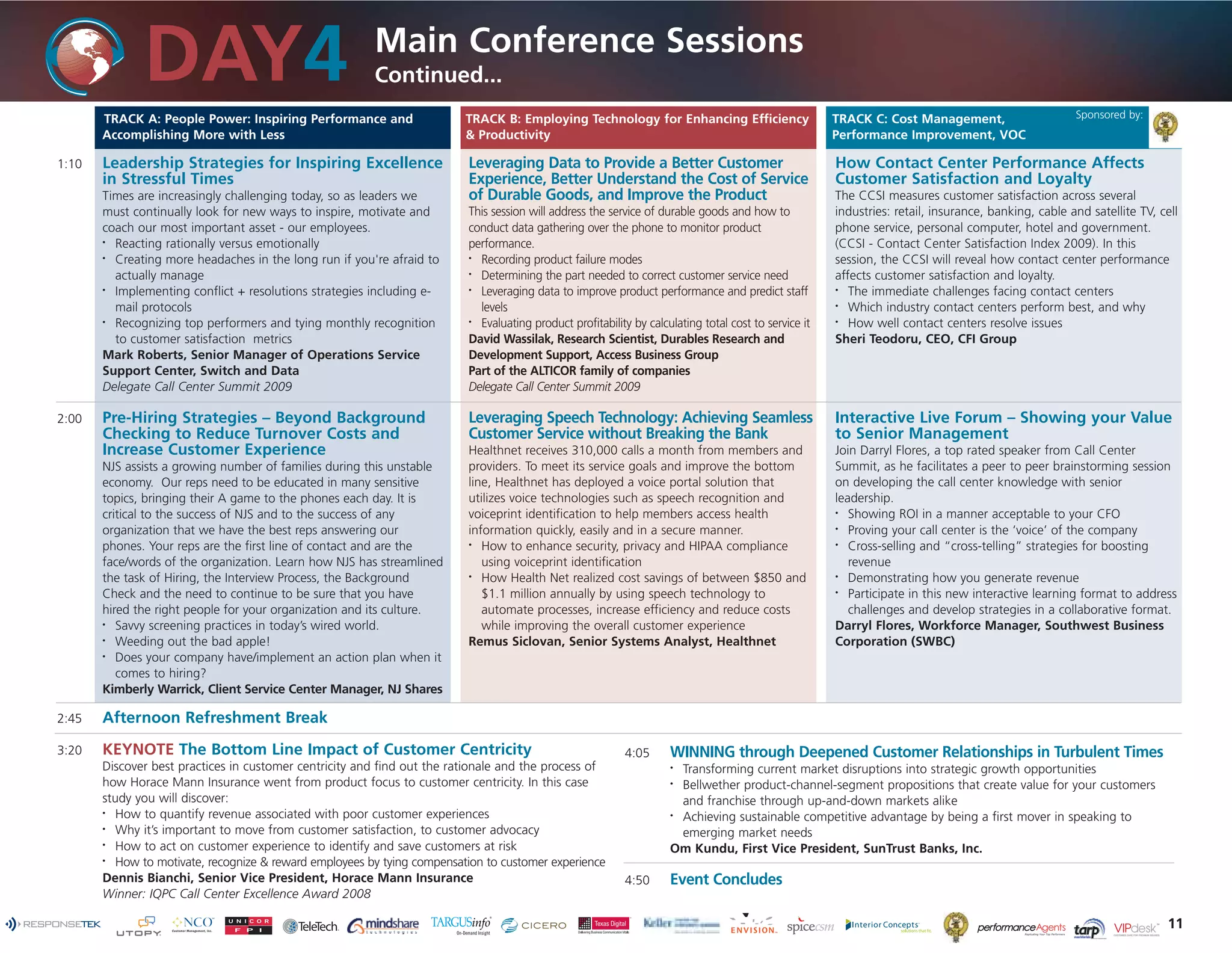 10th Annual Call Center Week | PDF | Business | Business and Finance