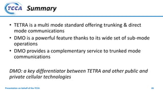 Direct Mode - Introduction to TETRA | PDF