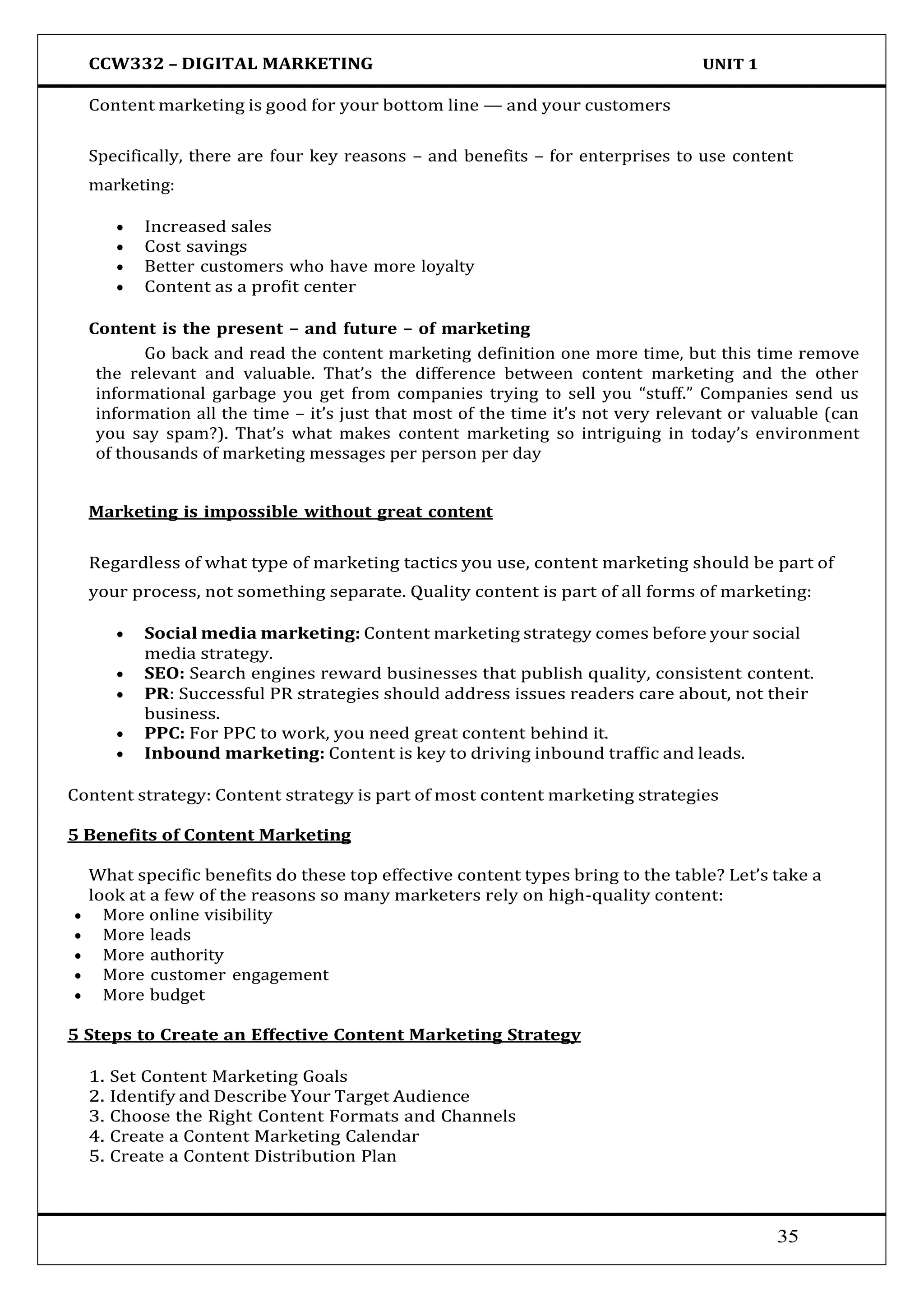 CCW332-DIGITAL MARKETING QUESTION BANK WITH ANSWERS | DOCX