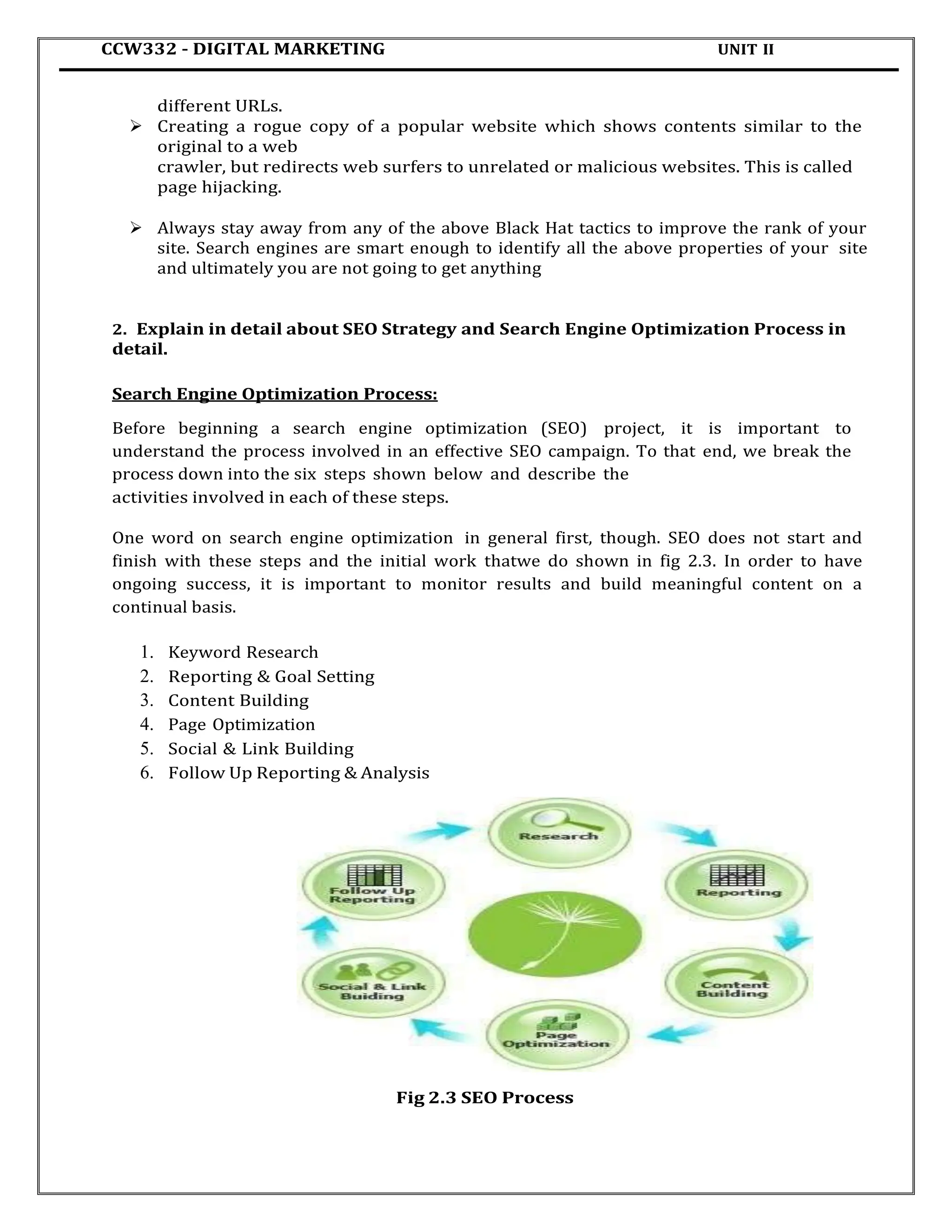 CCW332-DIGITAL MARKETING QUESTION BANK WITH ANSWERS | DOCX