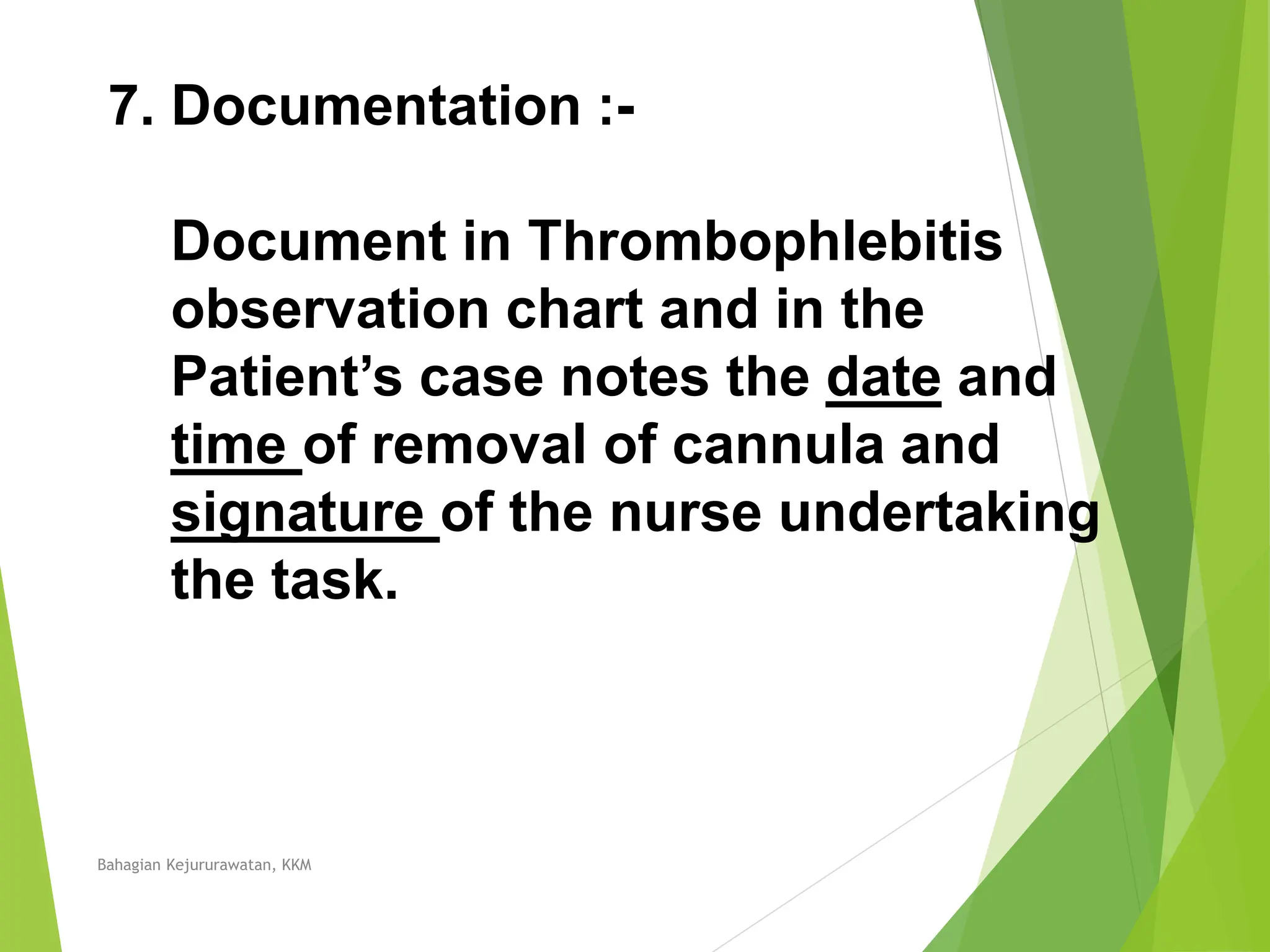 nursing indicator thrombophlebitis.pptx