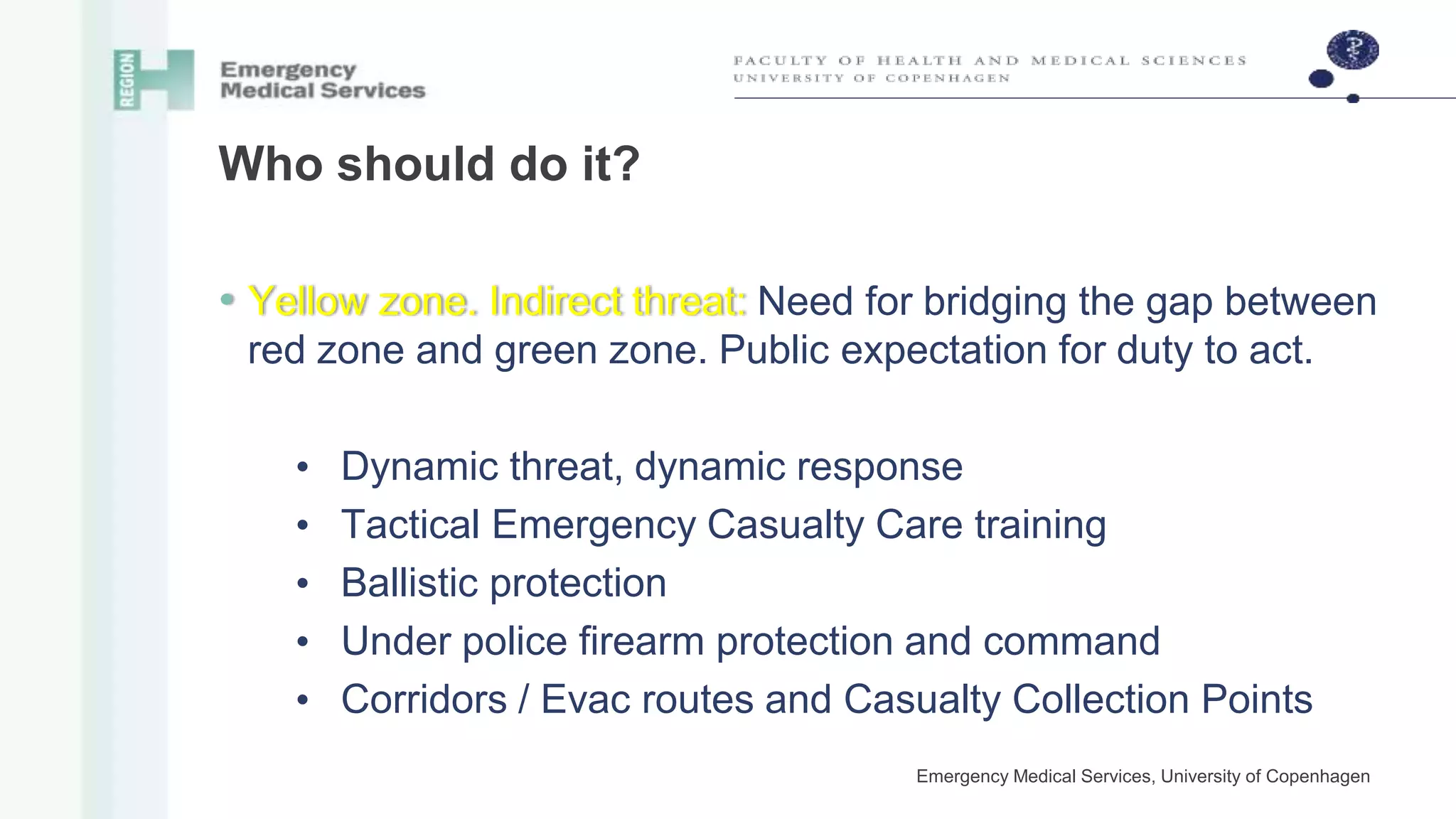 TEMS - Tactical Emergency Medical Services | PPTX