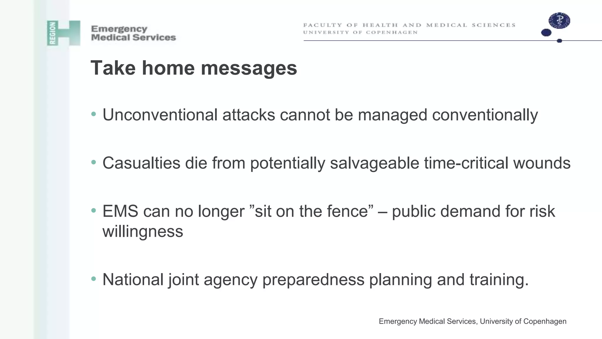 TEMS - Tactical Emergency Medical Services | PPTX