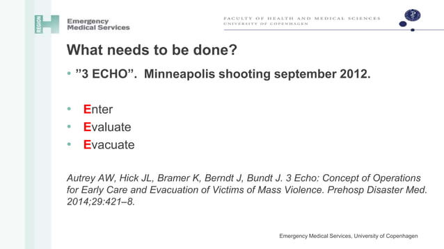 TEMS - Tactical Emergency Medical Services | PPTX