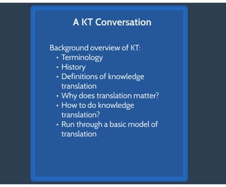 Simple KT Overview | PDF
