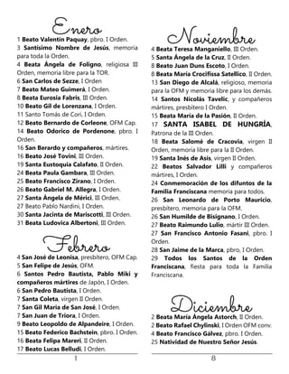 Calendario Santos | PDF
