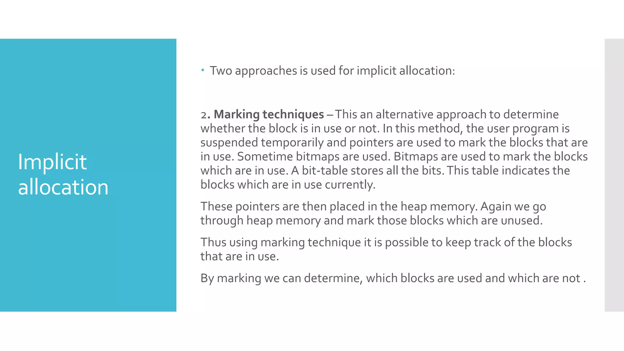 Dynamic Storage Allocation Techniques In Compiler Design Ppt 4791