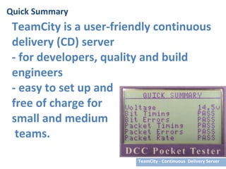 Continuous Delivery with TeamCity | PDF