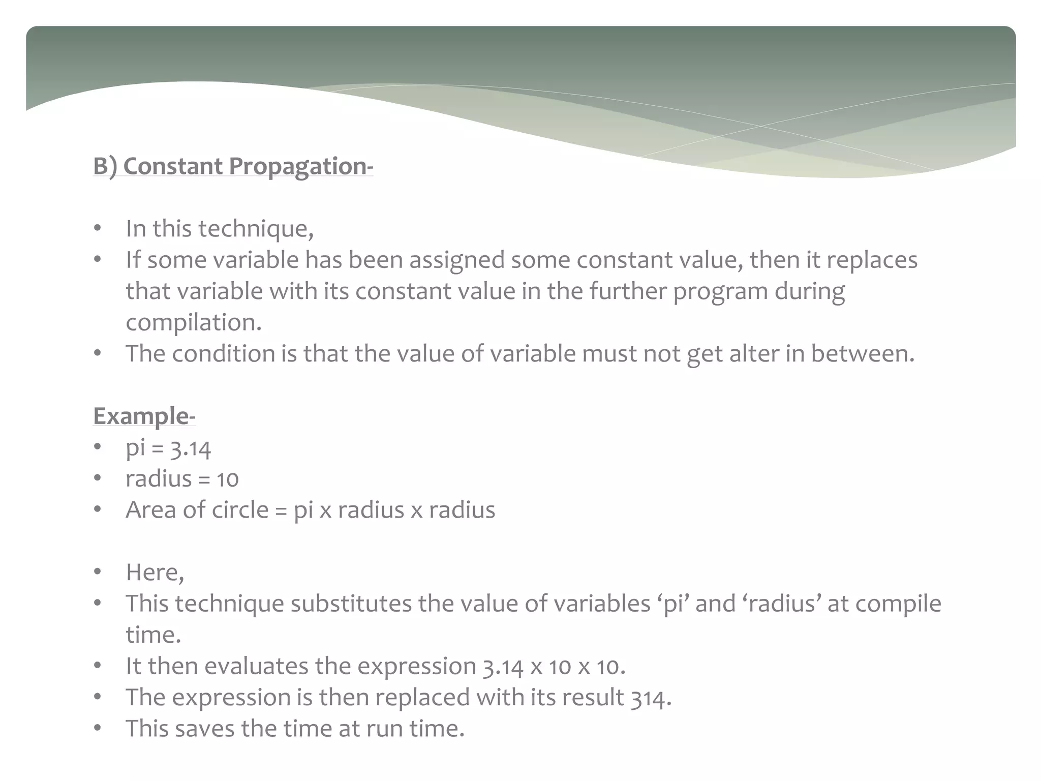 Code optimization | PPTX