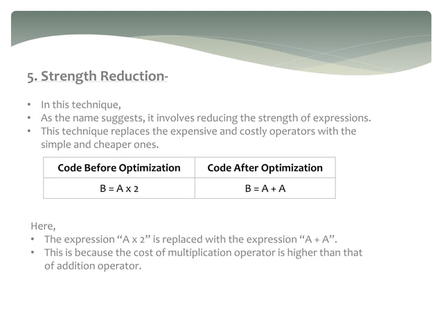 Code Optimization Pptx Programming Languages Computing
