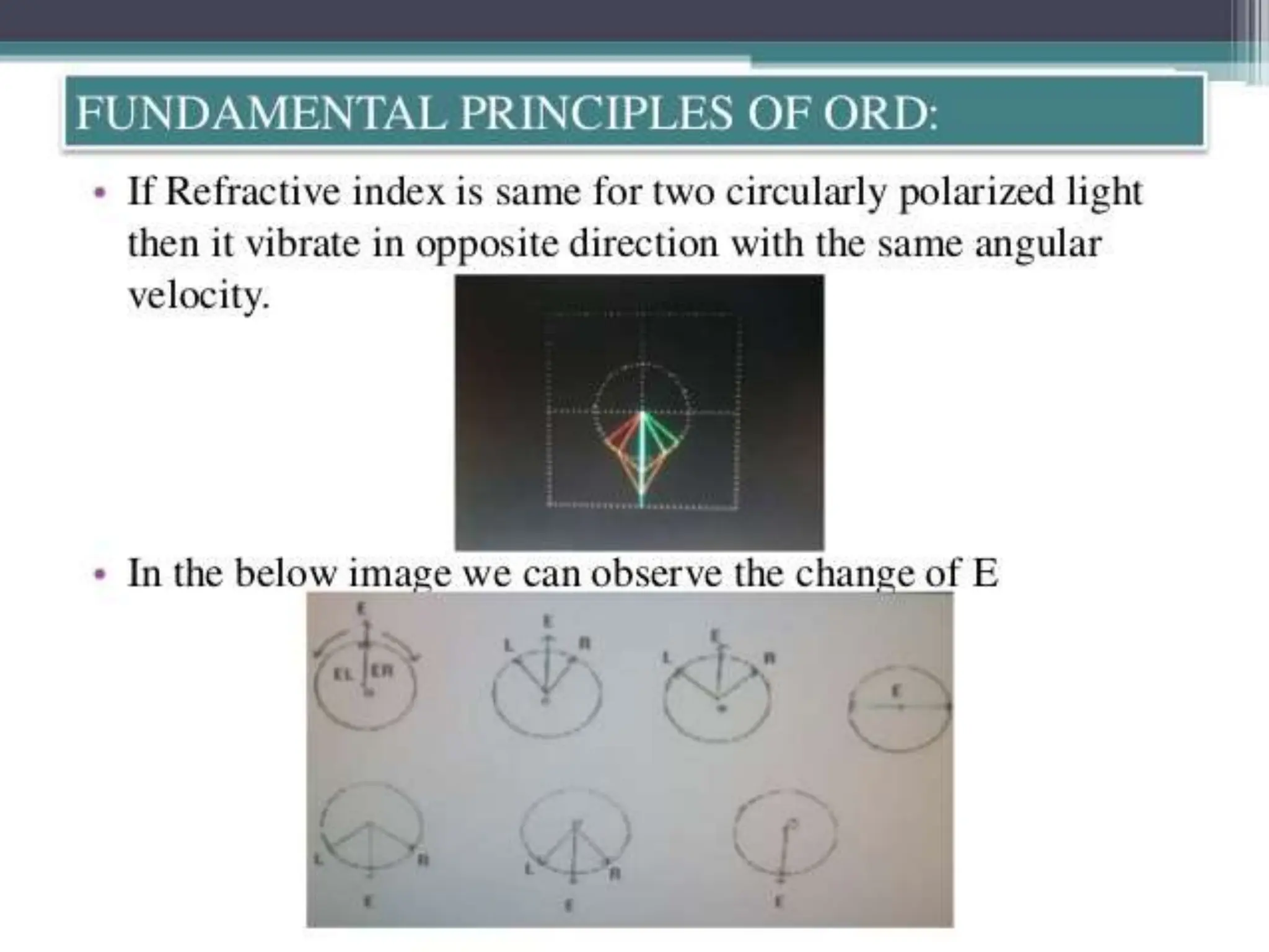circular dichroism (CD) and Optical Rotatry Dispersion (ORD).pptx ...