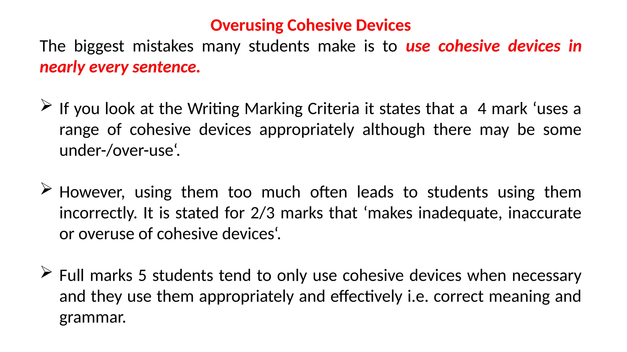 Useful cohesive devices in writing for u | PPTX