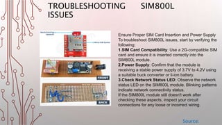 Here's how to troubleshoot SIM800L and the basics. | PPT
