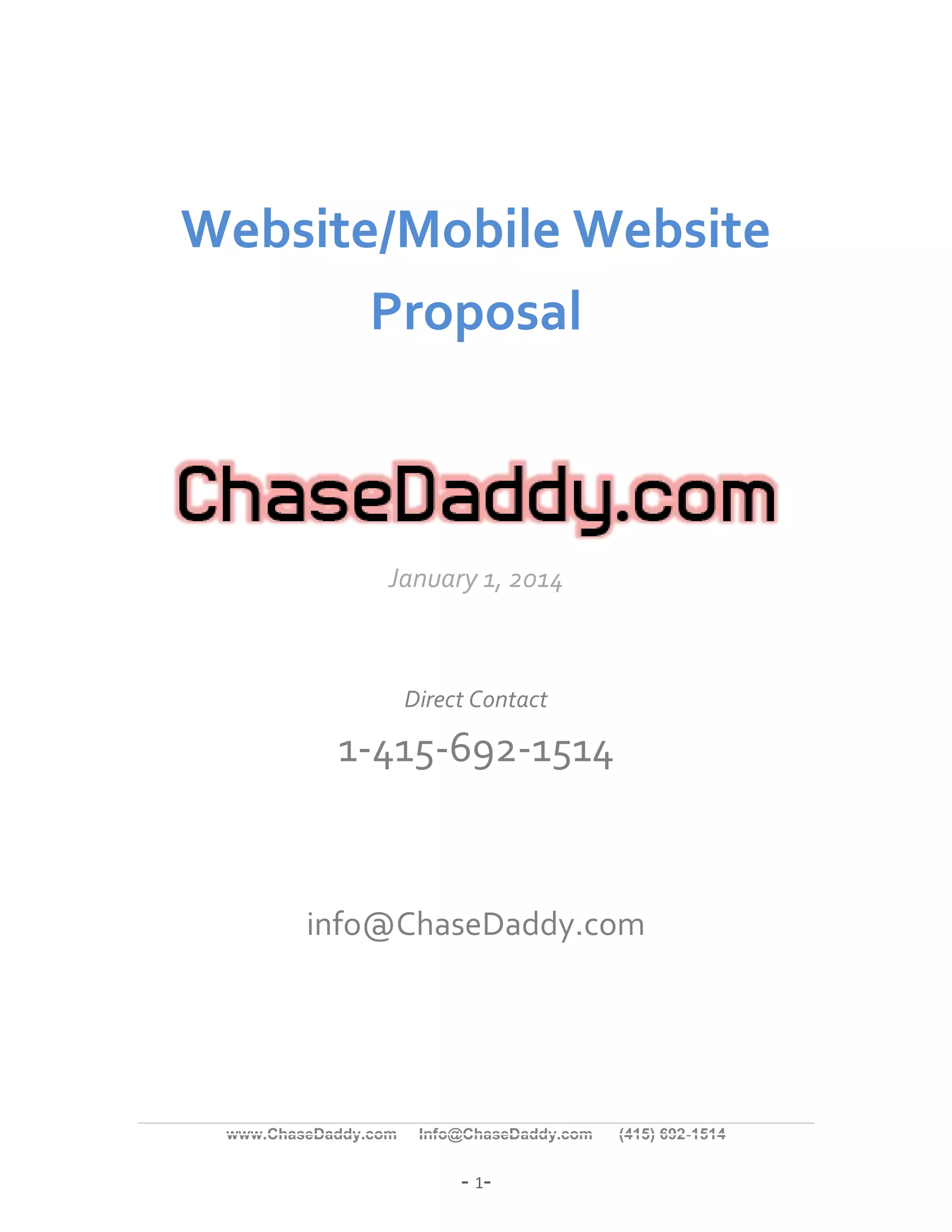 Cd chasedaddy-web-proposal | PDF