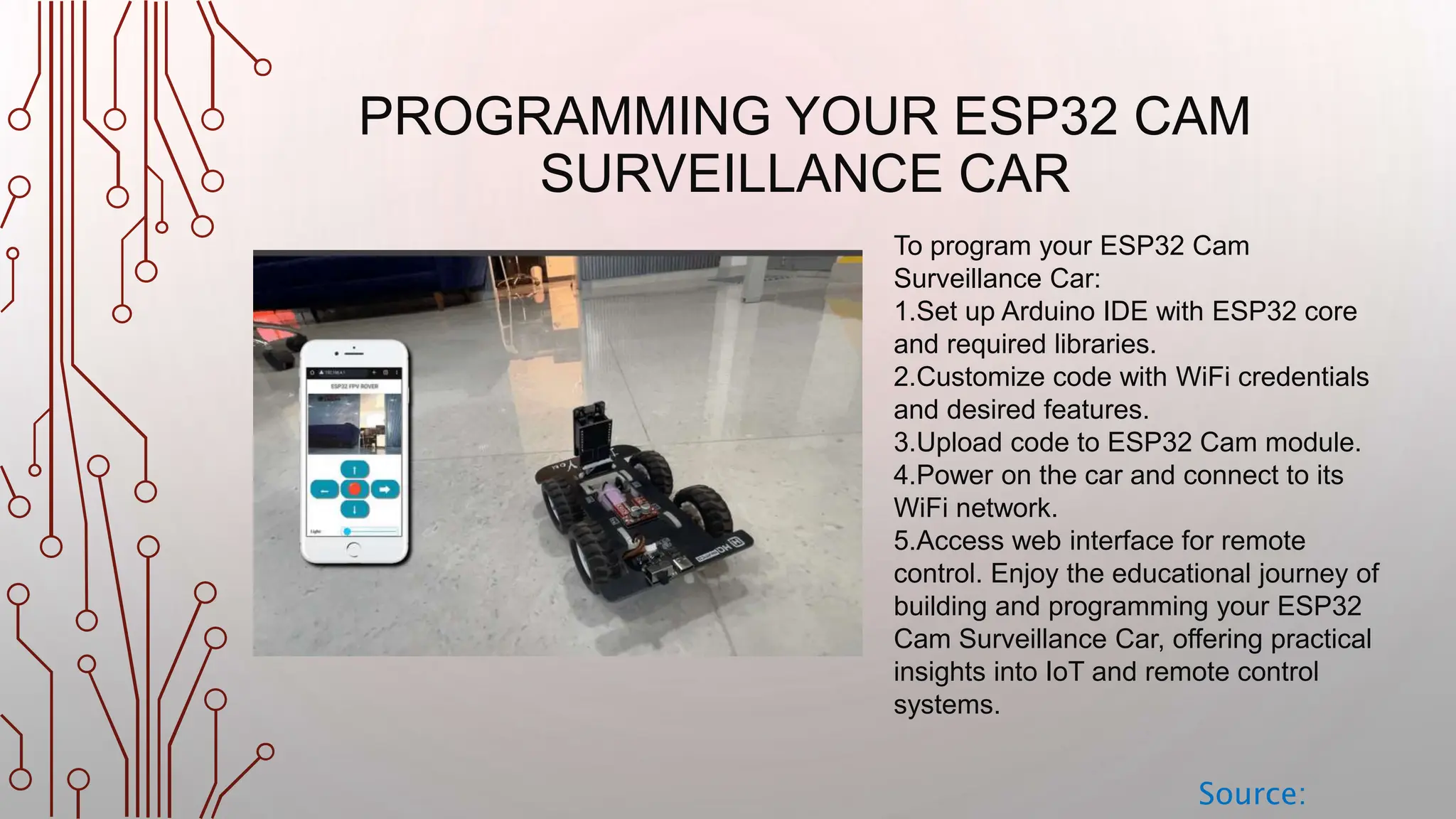 Check out this interesting tutorial on building an ESP32-CAM ...