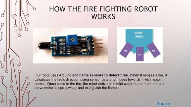 How to build an Arduino fire-fighting robot? | PPT