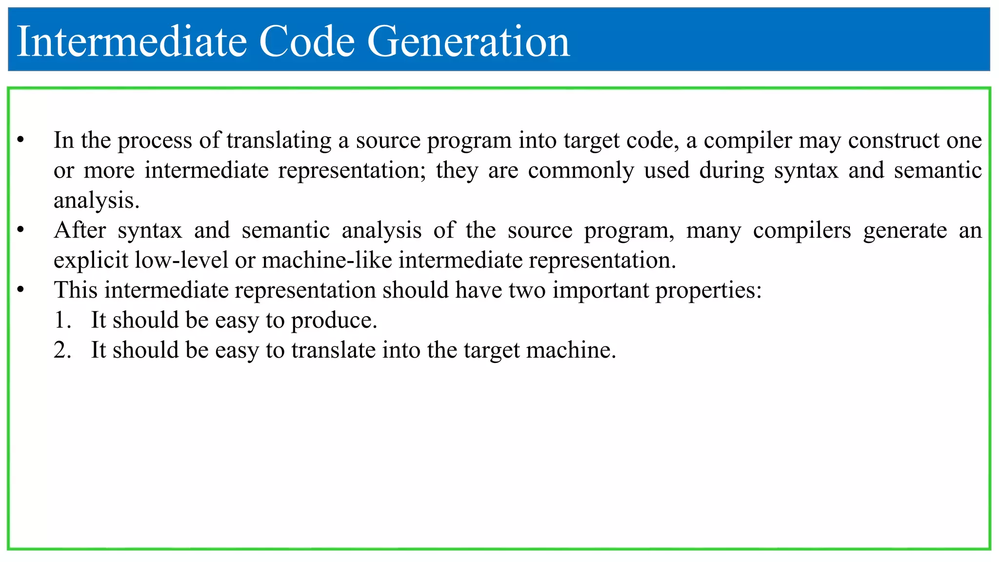 The Phases of a Compiler | PPTX | Programming Languages | Computing