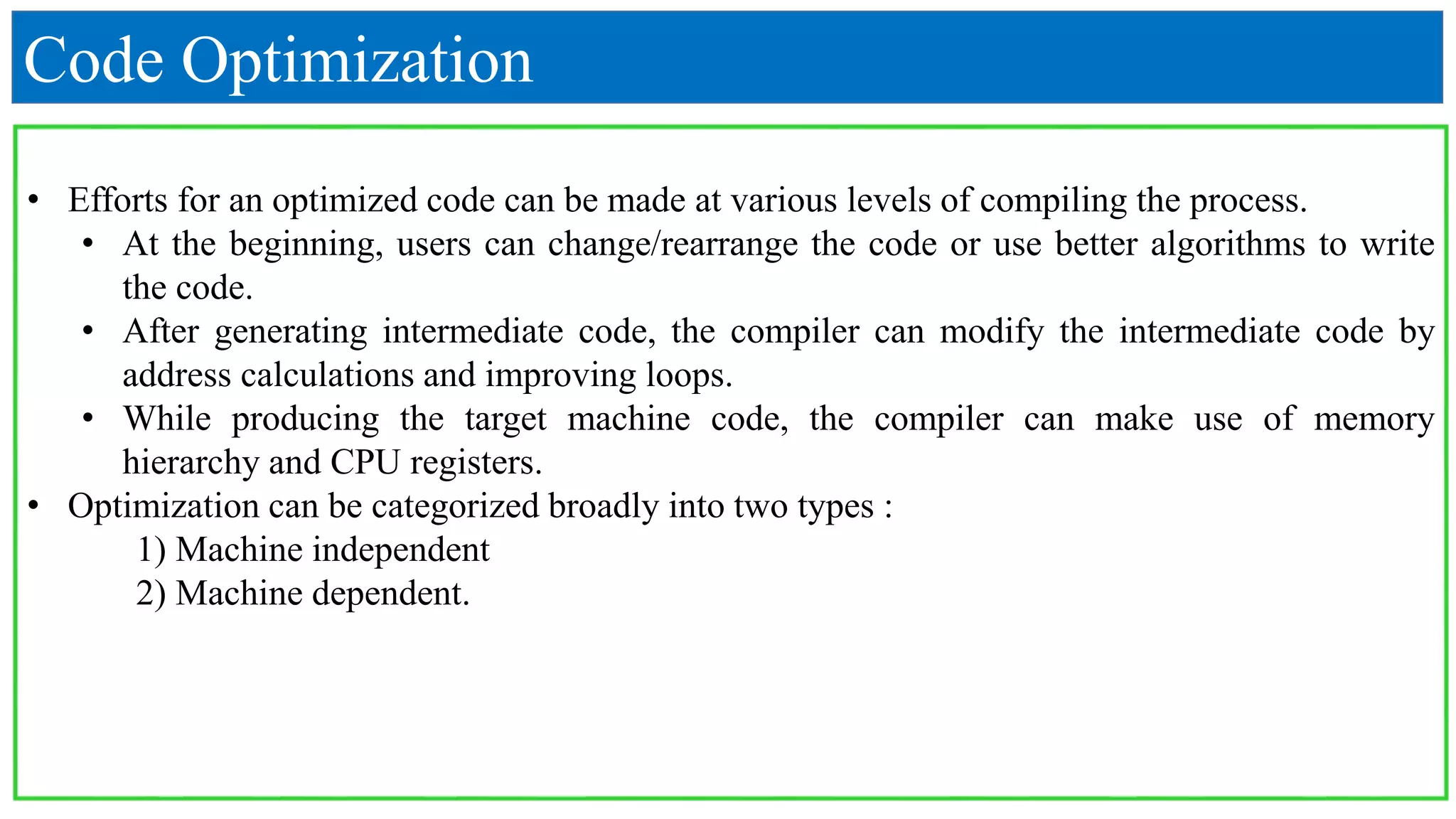 The Phases of a Compiler | PPTX | Programming Languages | Computing