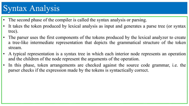 The Phases of a Compiler | PPTX | Programming Languages | Computing