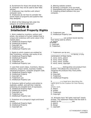 Cd ict-worksheet-la1-form-4 | DOC