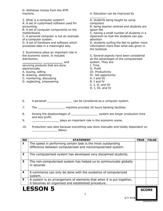 Cd ict-worksheet-la1-form-4 | DOC | Internet | Computing