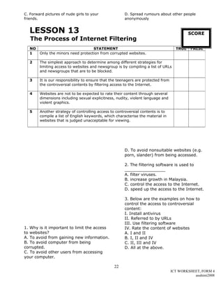 Cd ict-worksheet-la1-form-4 | PDF