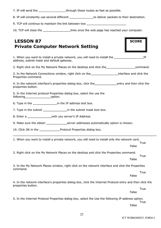 Cd ict-worksheet-la3-form-4 | DOC | Computer Peripherals | Computing