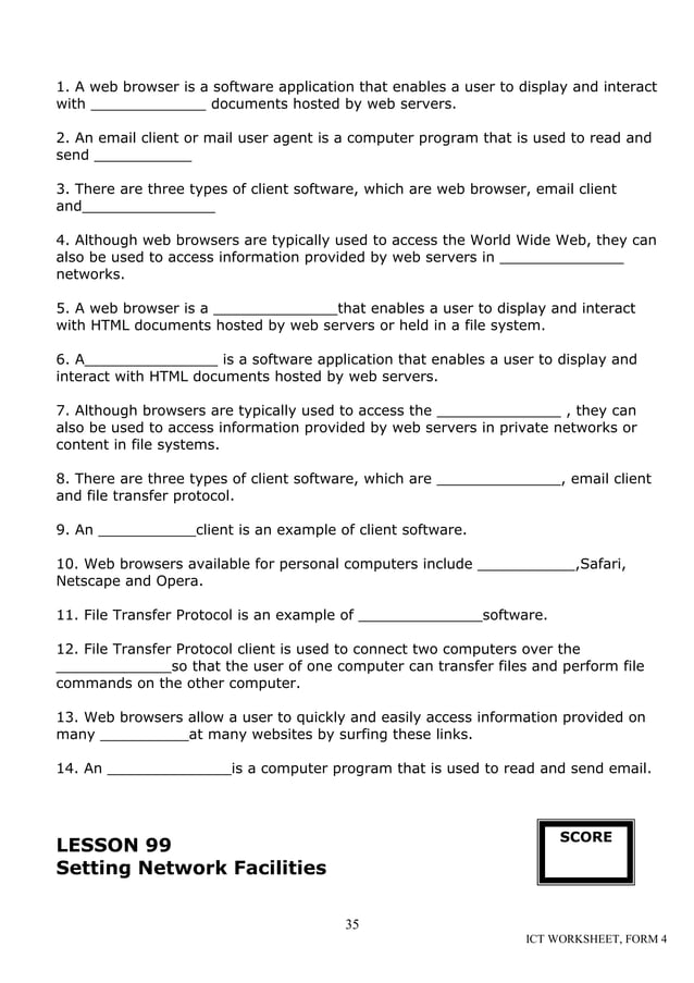 Cd ict-worksheet-la3-form-4 | DOC | Computer Peripherals | Computing