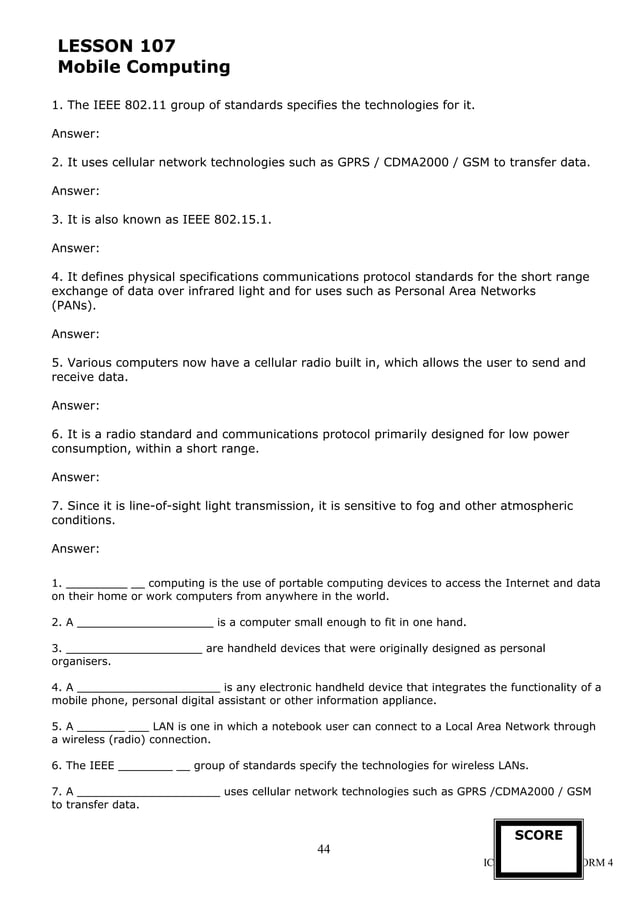 Cd ict-worksheet-la3-form-4 | DOC | Computer Peripherals | Computing