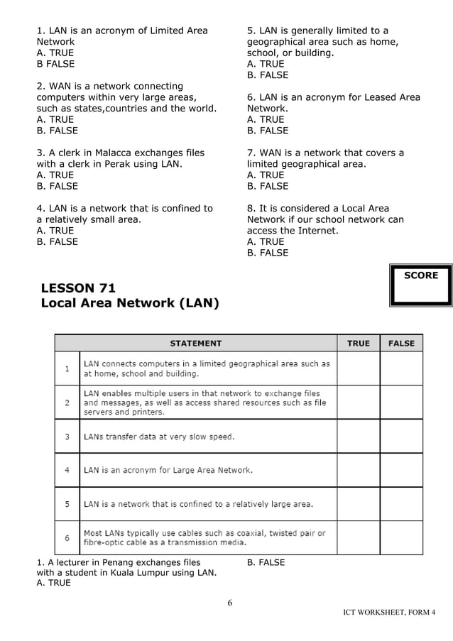 Cd ict-worksheet-la3-form-4 | DOC | Computer Peripherals | Computing