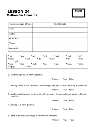 Cd ict-worksheet-la4-form-5 | PDF