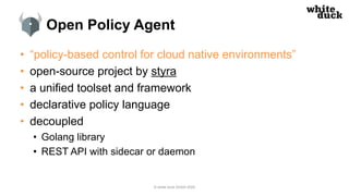 Policy & Governance für Kubernetes | PPT