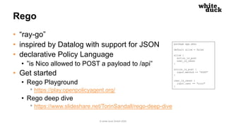 Policy & Governance für Kubernetes | PPT