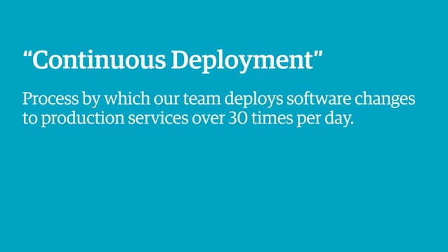 Principles and Practices in Continuous Deployment at Etsy | PPT