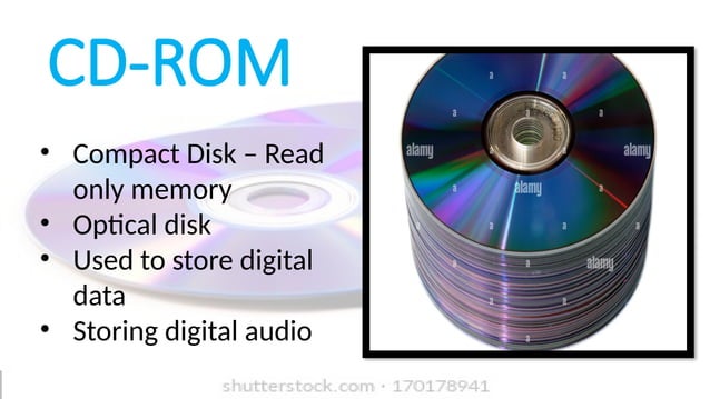 Part of the storage device of CD-ROM in computer | PPT