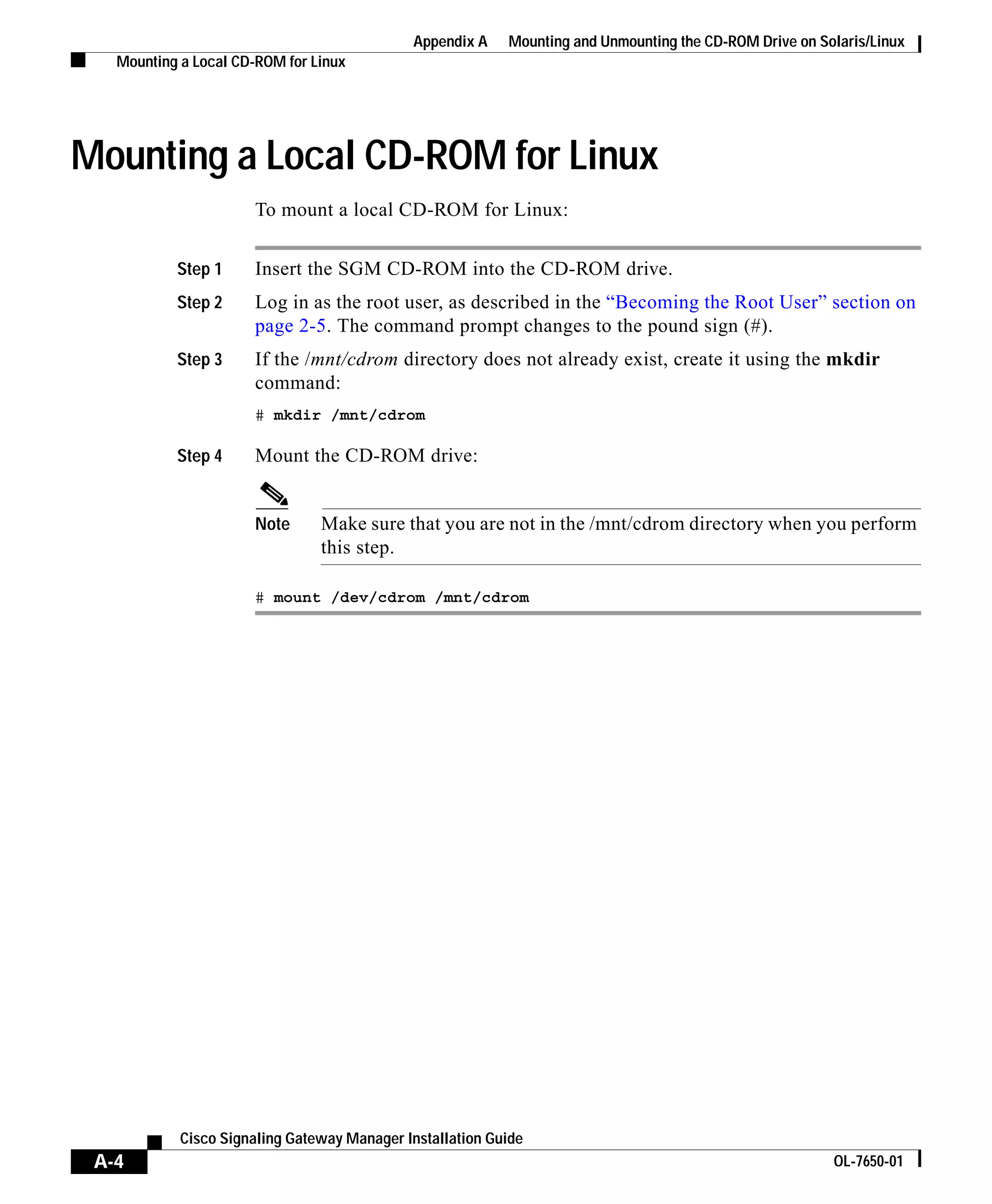 Cd rom mounting and unmounting the cd-rom driver on solaris-linux | PDF | Operating Systems ...