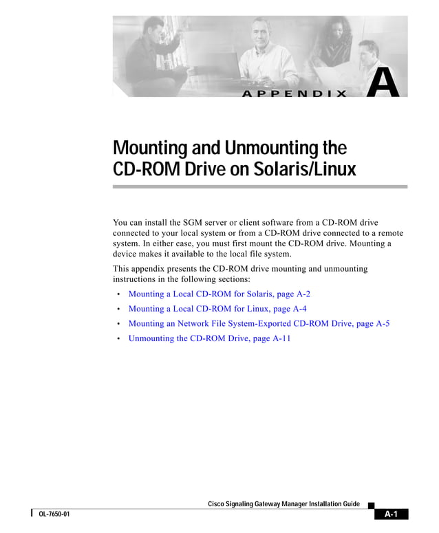 Cd rom mounting and unmounting the cd-rom driver on solaris-linux | PDF