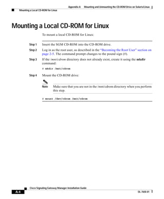 Cd rom mounting and unmounting the cd-rom driver on solaris-linux | PDF | Operating Systems ...