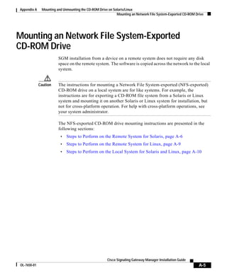 Cd rom mounting and unmounting the cd-rom driver on solaris-linux | PDF ...
