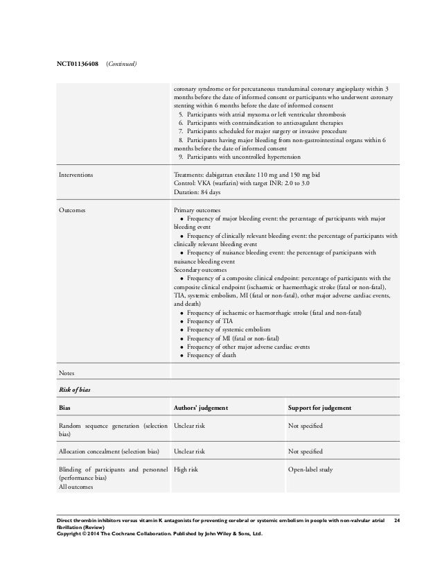 Papel de la Vitamina K en la prevención de los embolismos