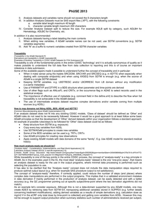 Interpreting CDISC ADaM IG through Users Interpretation | PDF
