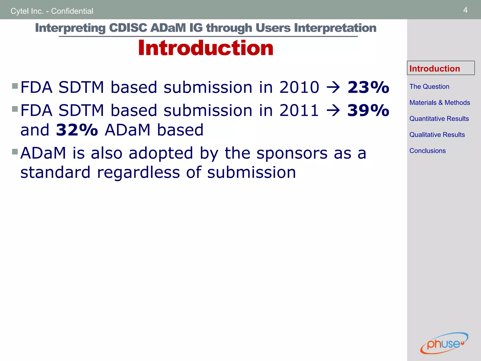 INTERPRETING CDISC ADaM IG THROUGH USERS INTERPRETATION | PDF